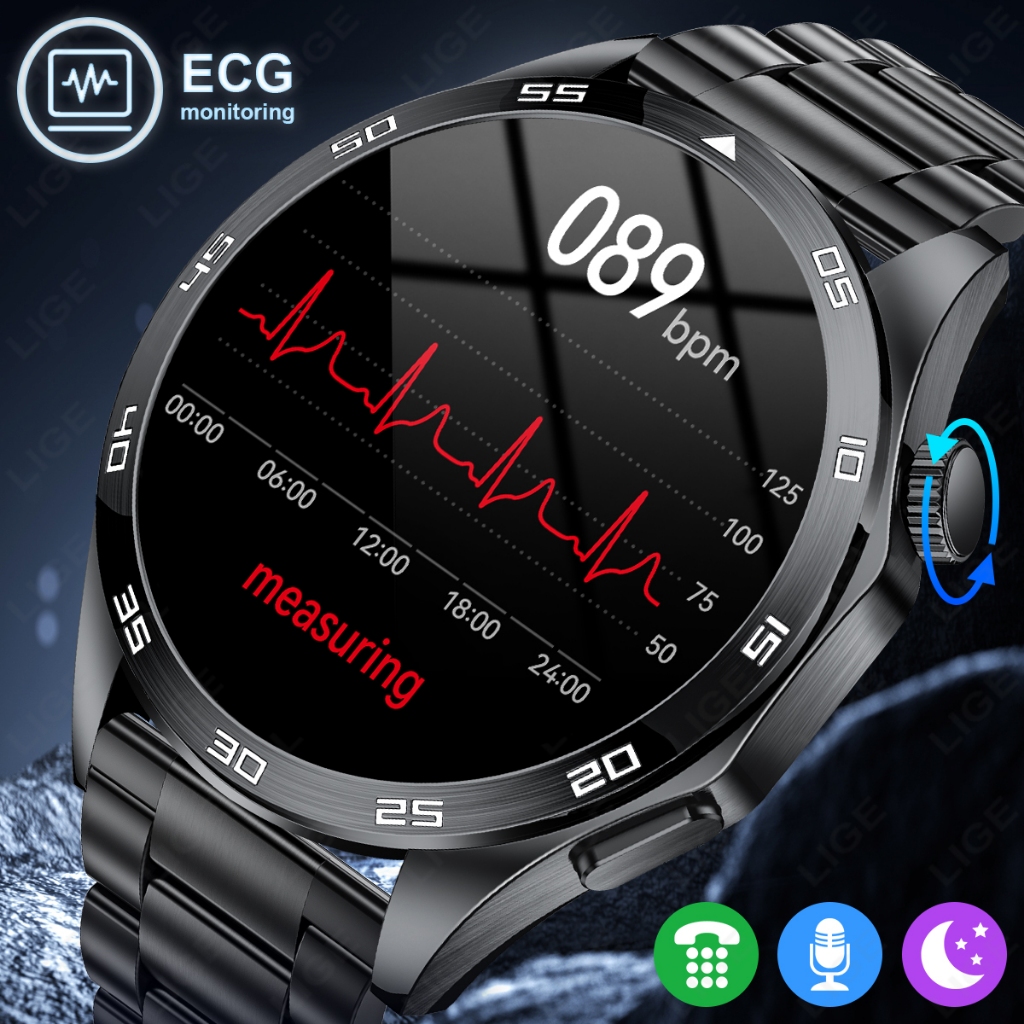LIGE GT4 Pro Smart Watch Original Men Sports Waterproof Fitness Tracker Bluetooth Call Smart ...