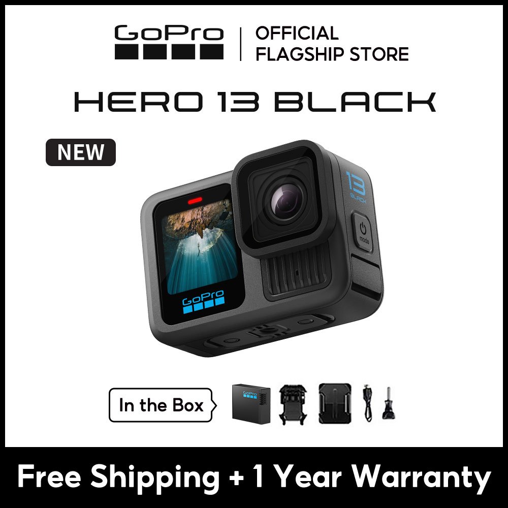 [1 Year Warranty] GoPro Hero13 Black Action Camera, camera for photography, Video 5.3K60/ 4K120 ...