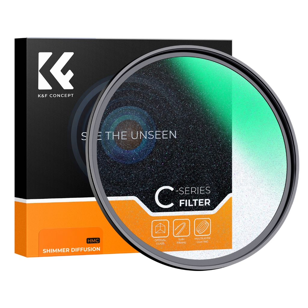 K&F Concept Nano-C 49mm-82mm Shimmer Diffusion 1/1 Lens Filter (Glimmer ...