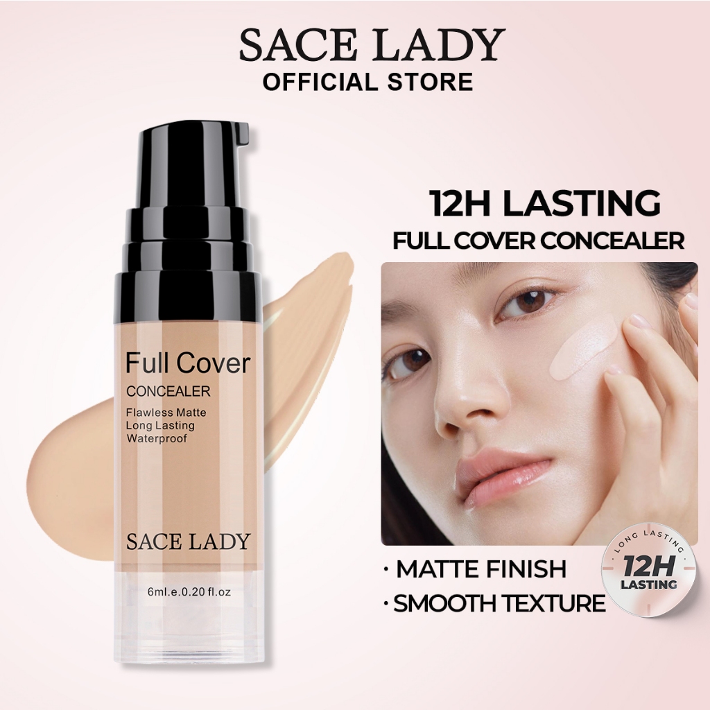 SACE LADY Full Cover Liquid Concealer Waterproof Matte Face Corrector ...