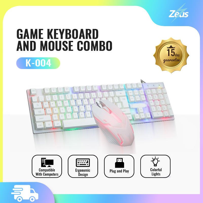 Zeus K-004 ( Arc-Angle ) Colorful LED Illuminated Backlight Gaming ...