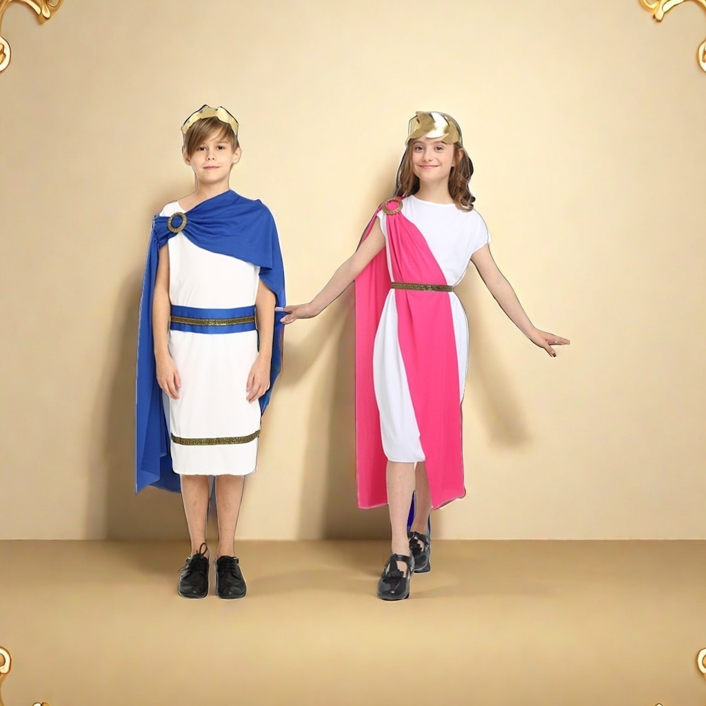 Kids Boys Girls Ancient Greece Mythos Philosopher Rome Nobility Cosplay ...