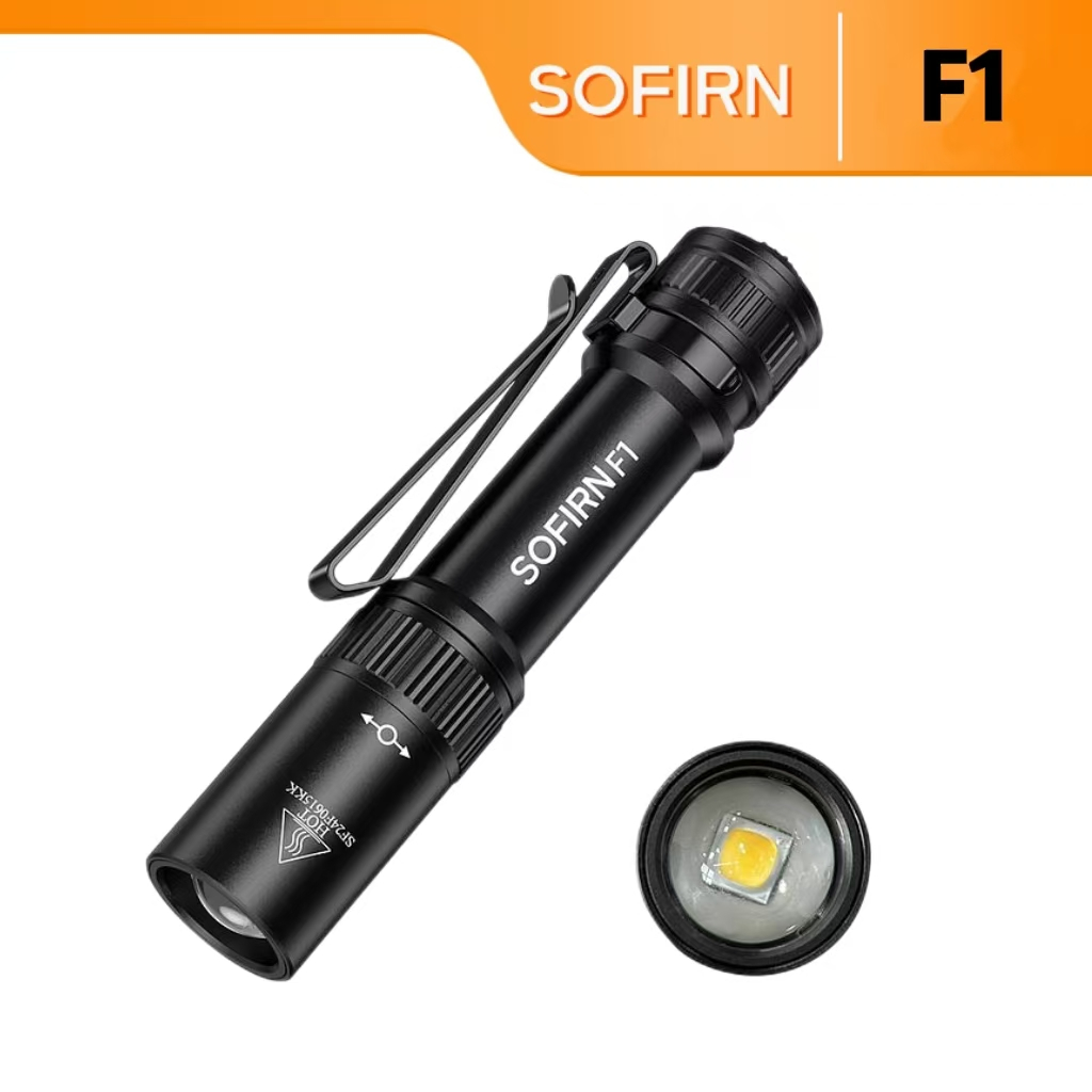 SOFIRN F1 High Brightness AA Flashlight 519A Mini Zoom 14500 LED ...