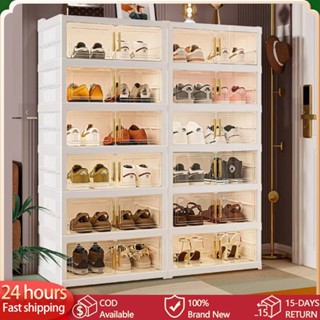 Foldable Shoe Cabinet Box with Dust-Proof Design,Layer Multi-function ...