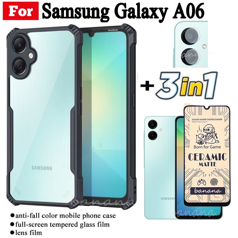 3 in 1 Samsung Galaxy A06 Shockproof Phone Case for Samsung A 06 A0 6 ...