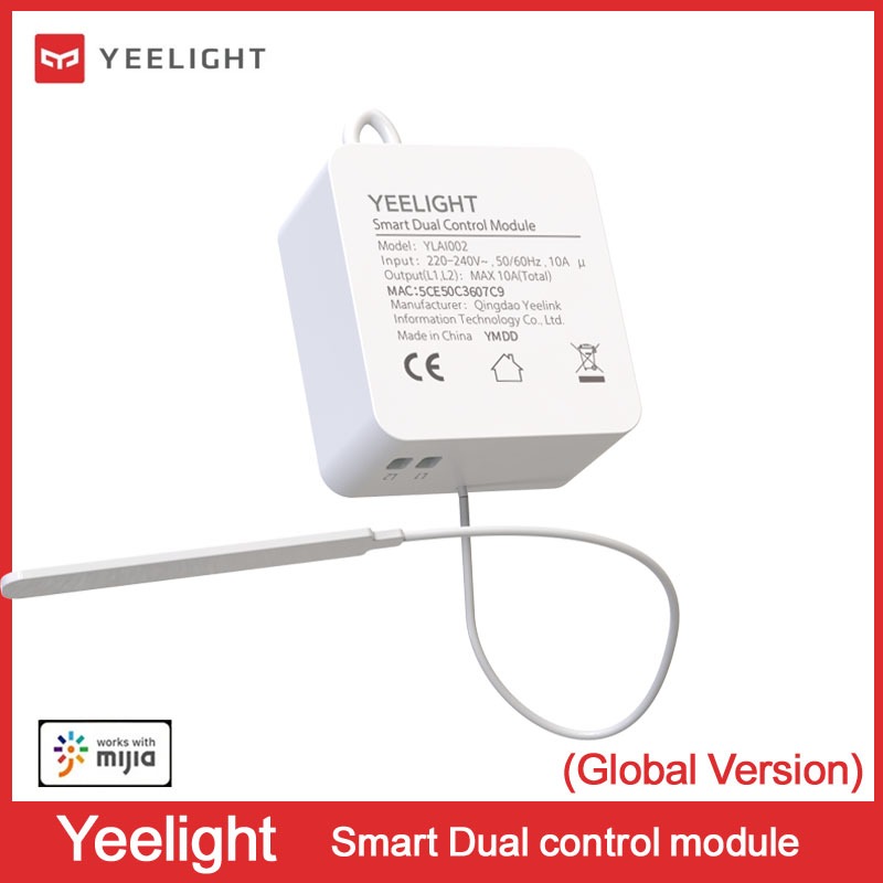 Yeelight Two-way control module Wireless Relay Controller 2 channels ...