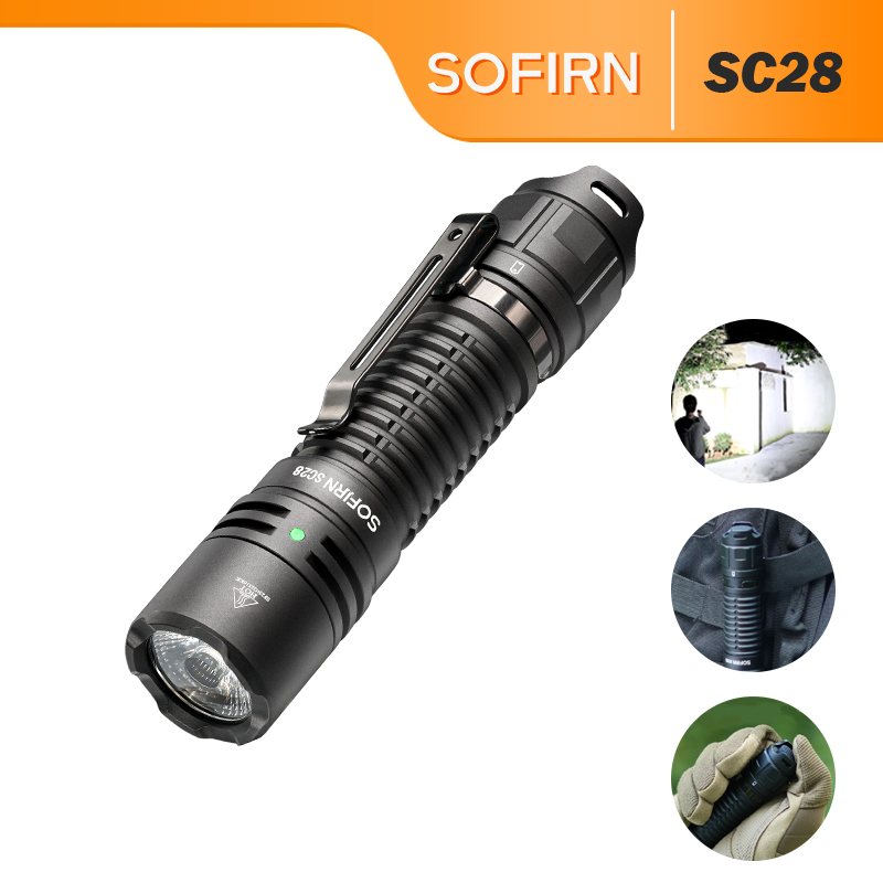Sofirn SC28 rechargeable flashlight, flashlight 2800 high lumens 6 ...