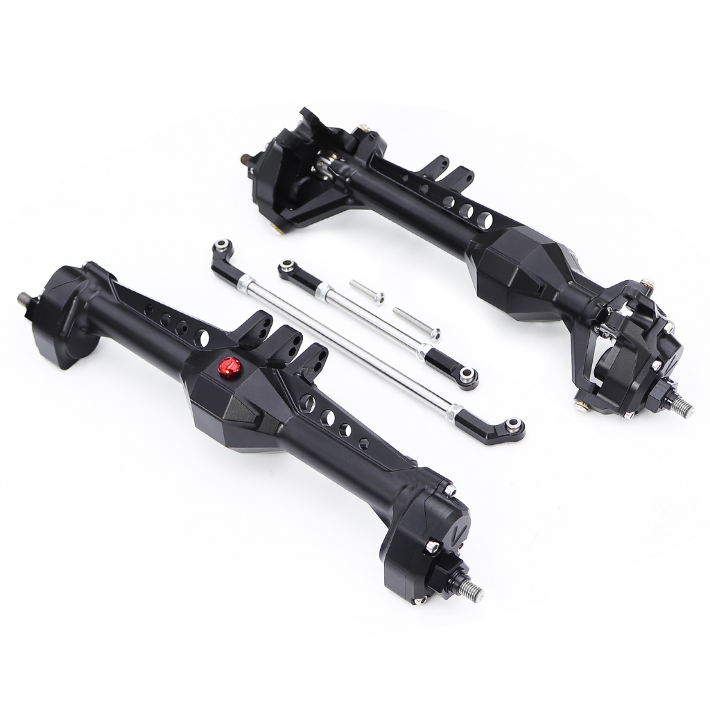Aluminum Front And Rear Portal Axle Complete Set For 1/10 RC Crawler Vanquish VS4-10 Phoenix F10 ...