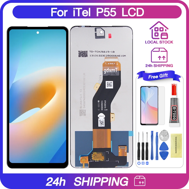 6.6 LCD For Itel P55 4G A666L LCD Display Touch Screen Digitizer Panel ...