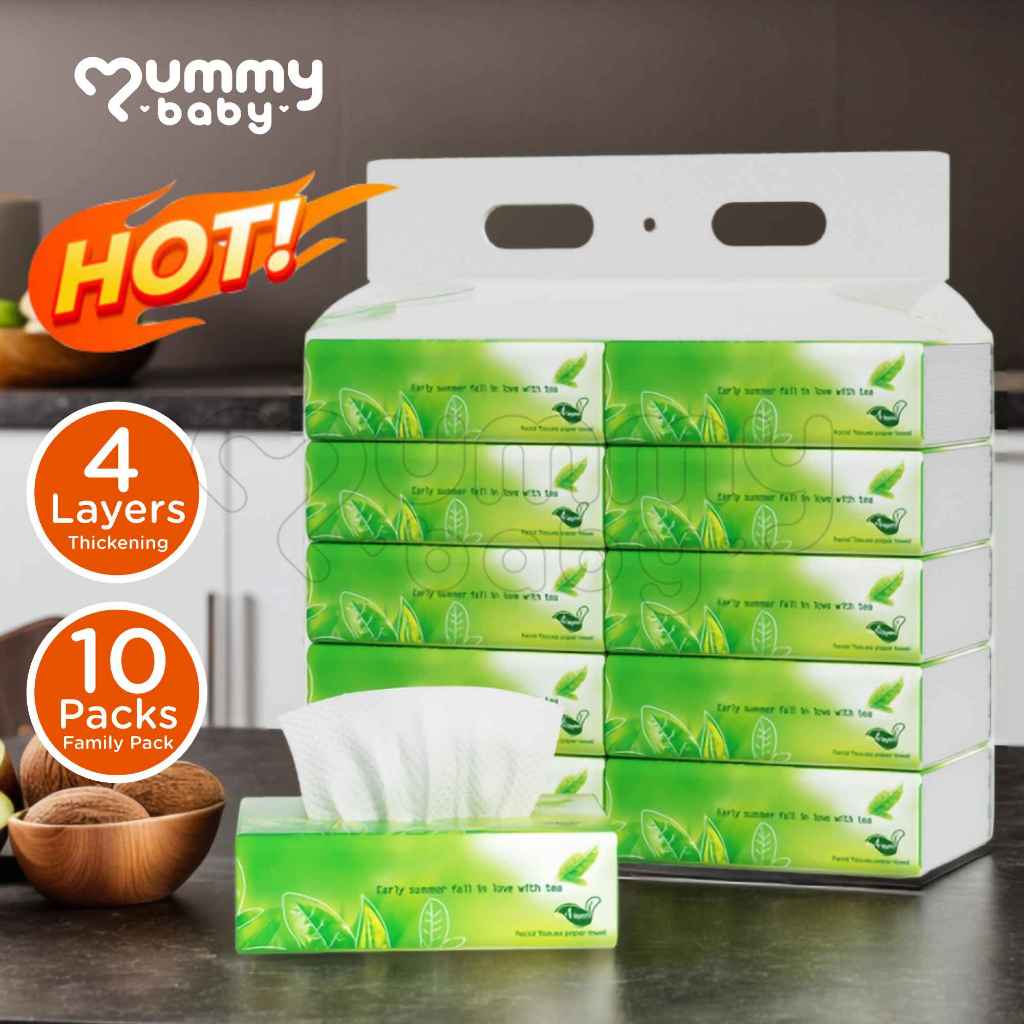 【Mummy Baby】Facial Tissue 1 Pack (8/10 Pcs) order Tissue 3-Ply/4-ply ...
