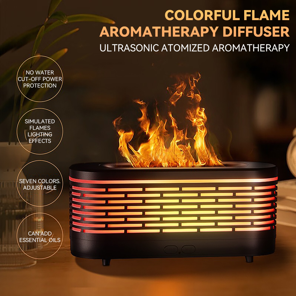 Colorful Flame Humidifier Essential Oil Aroma Diffuser air humidifier ...