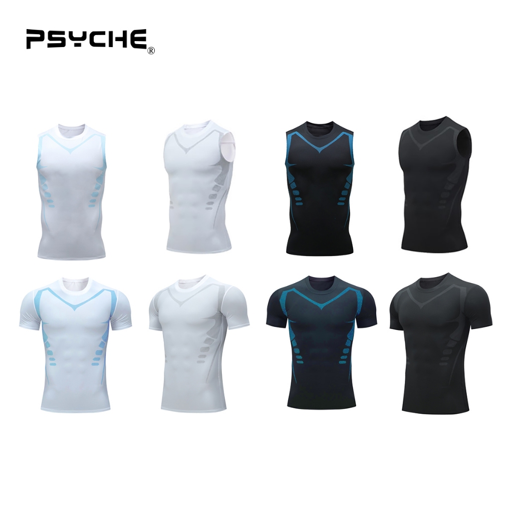 Psyche Combat Vest Shirt Compression Sando For Men Running Basketball ...