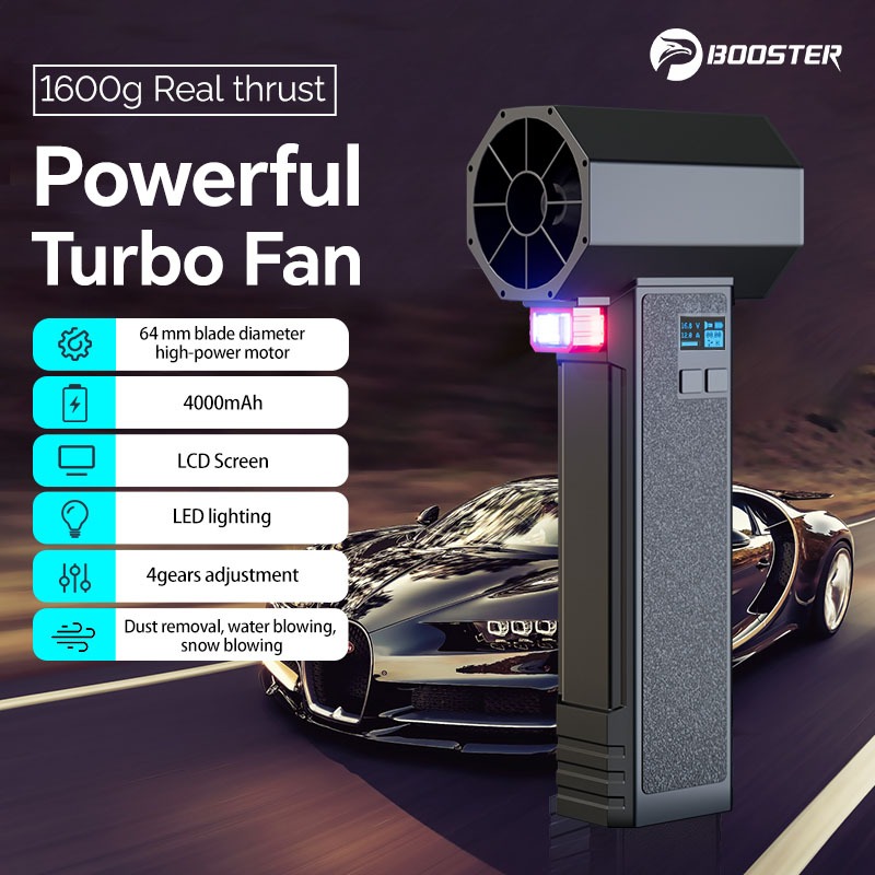 Booster Turbo Car Dryer 1.6kg Thrust Handheld 64mm Brushless Motor ...