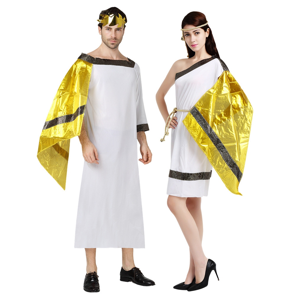 Zeus Maria Goddess Greek Golden Cloak Cosplay Roman Princess Costumes ...