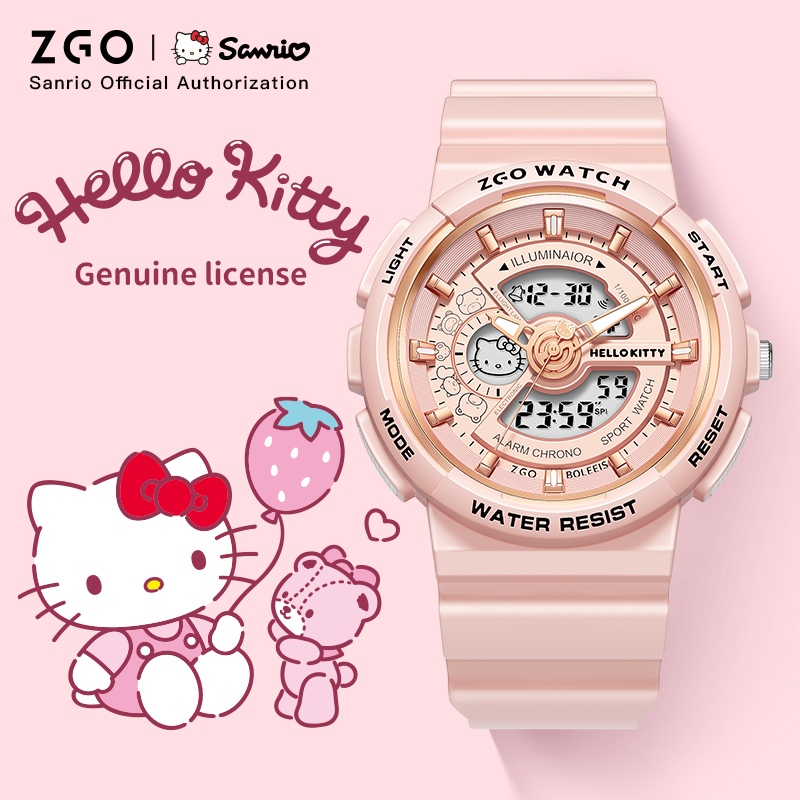 ZGO x Sanrio HelloKitty Watch For Kids Girls Boys 50M Waterproof Led ...