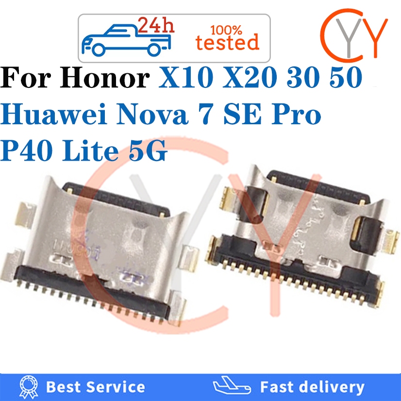 18Pin For Honor X10 X20 30 50 Huawei Nova 7 SE Pro P40 Lite 5G Type-C ...