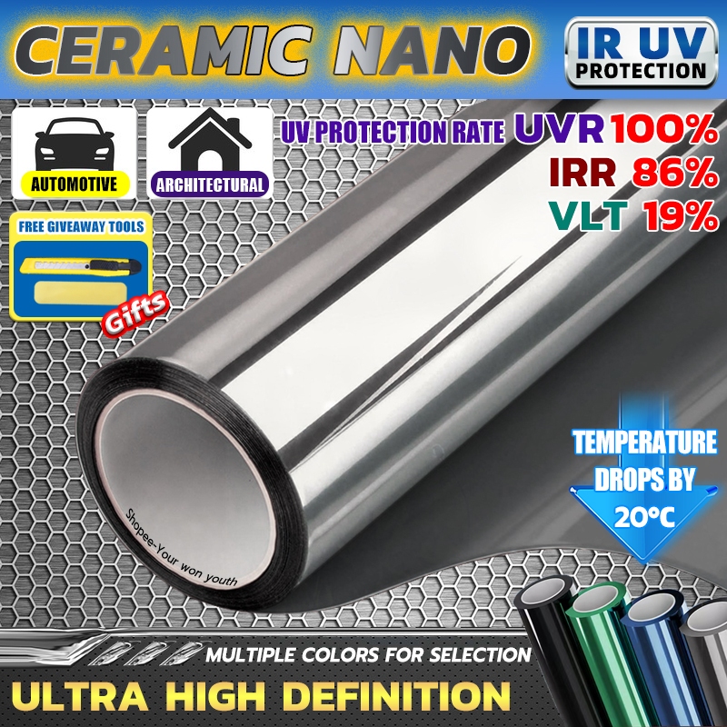 2 meters long 】 Ceramic Nano IR Window Film UV-proof Heat-proof Car ...