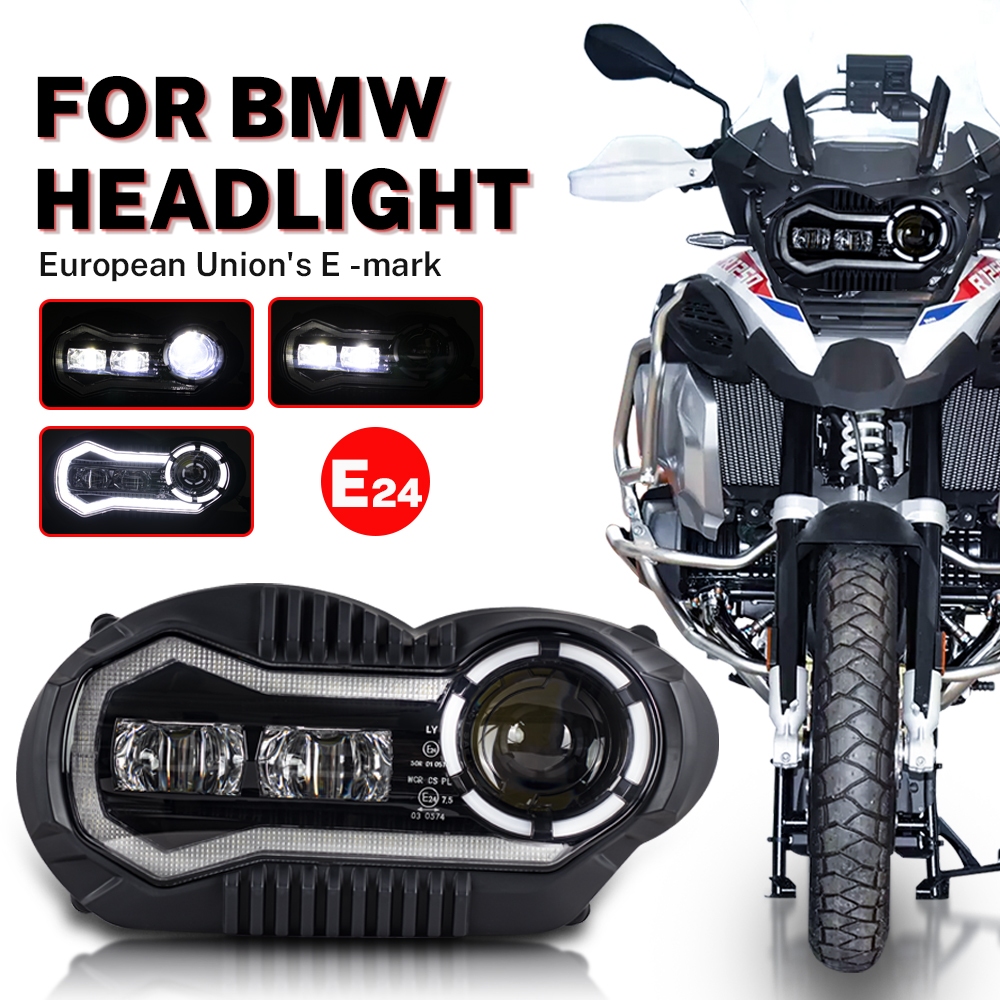 E24 E9 E-Mark Approved 110W Motorcycle LED Projector Headlight Assembly ...