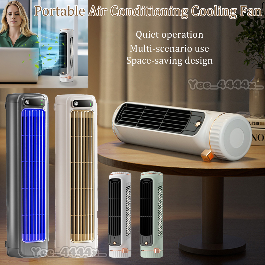 Portable Air Conditioner Cooling Fan with 2/3 Speeds Rechargeable Ac ...