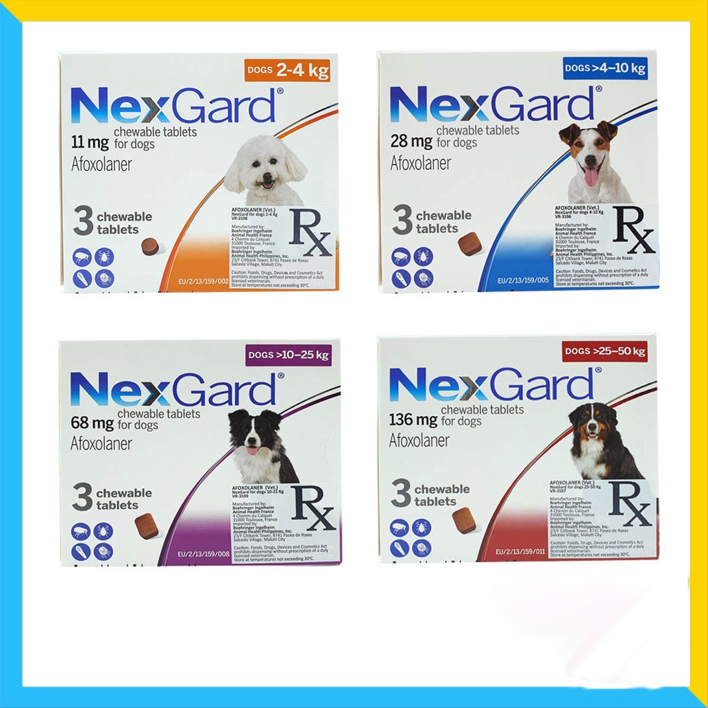Nexgard Anti Tick & Flea for DOGS with Sticker | Shopee Philippines