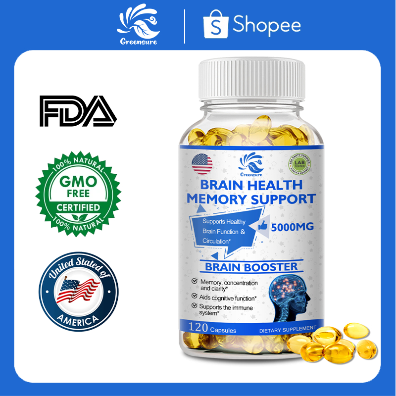 Brain Capsules with Ginkgo Biloba B6 , Memory , Focus, Intelligence ...