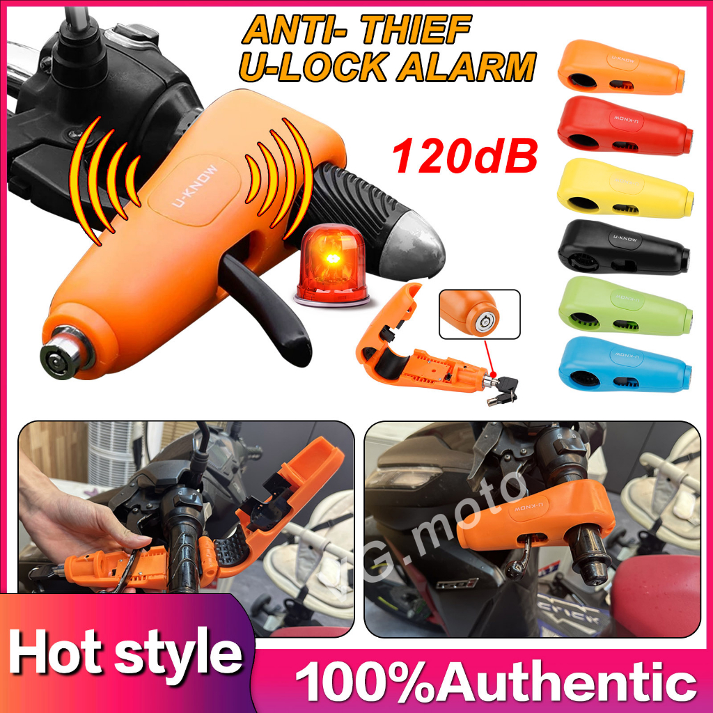 Motorcycle Anti-Theft Motorcycle Alarm-Lock handlebar horn lock ...