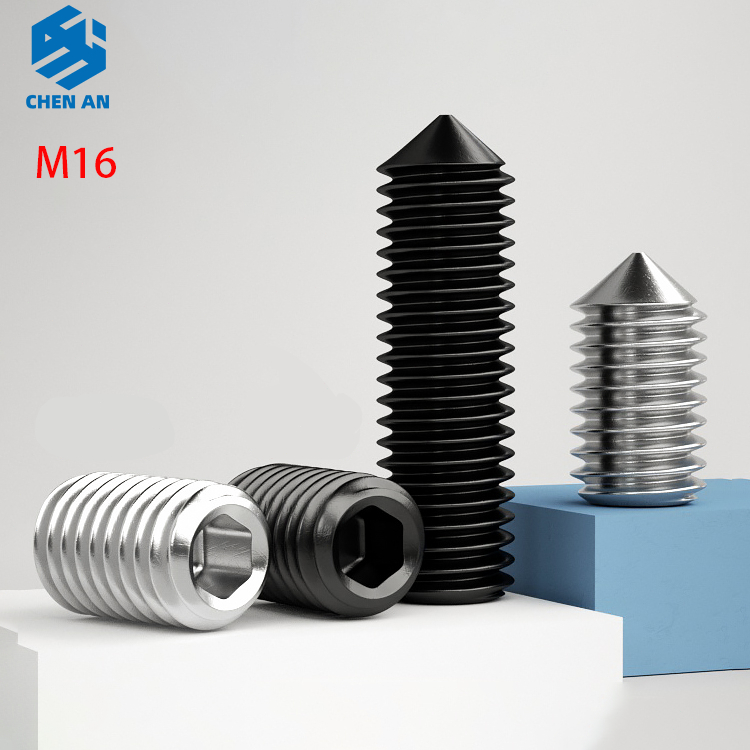 M16 M4 Hex Socket Cone Tip Headless Grub Allen Key Set Bolt Skru Elenkey Elenki Stainless A2 ...