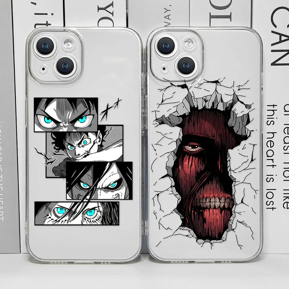 Attack on Titan Anime Phone Case for IPhone 15 14 13 12 11 Pro Max Mini ...