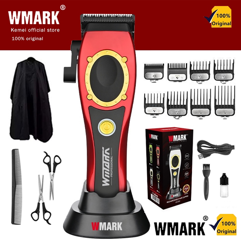 WMARK NG-7030 HAIR CLIPPER Professional Hair Clipper Elite Barber And ...