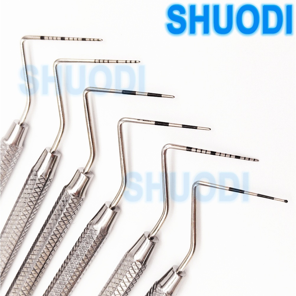 1 piece Dental Periodontal Probe with Scaler Dental Explorer Stainless ...