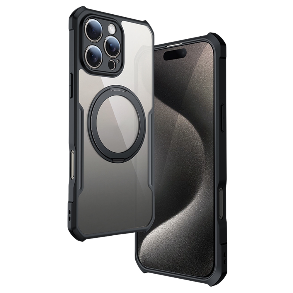iPhone 16/16 Pro/16 Pro Max/16 Plus Case Xundd Transparent 360°Magnetic ...