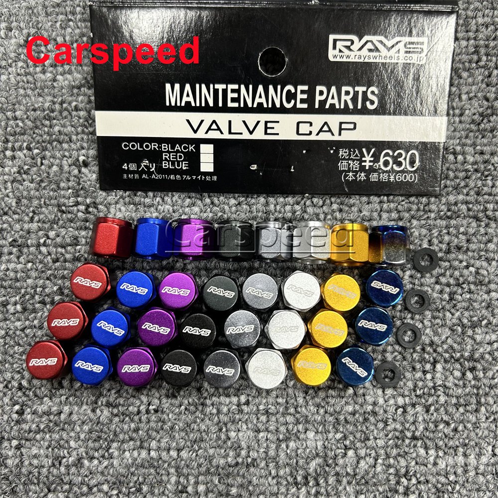 4Pcs RAYS Tire Valve Cap Car Bicycle Motorcycle Wheel Tyre Tire Air ...