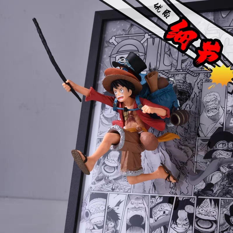 ONE PIECE Luffy 3d figure Lamp Night Light Anime Roronoa sabo Ace ...