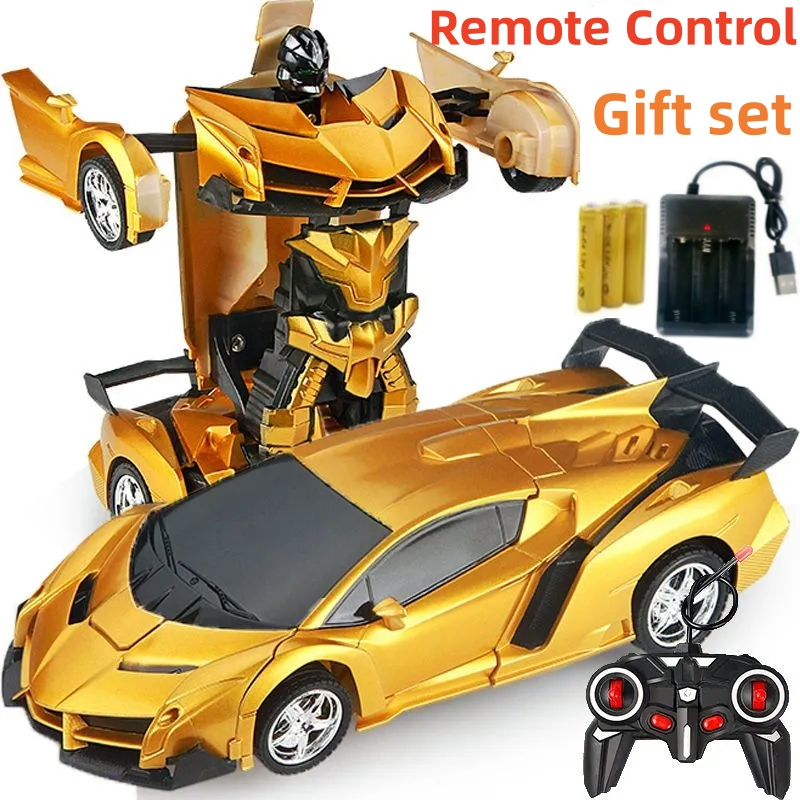 2 IN 1 Remote Control Transform Car Bots Deformation Car Kids Boys Toys ...