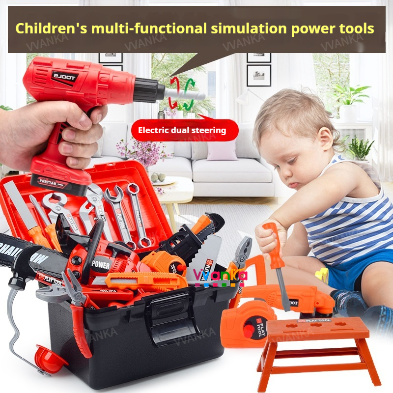 From PH Electric Drill Toy Pretend Play Power Tools Set Construction ...