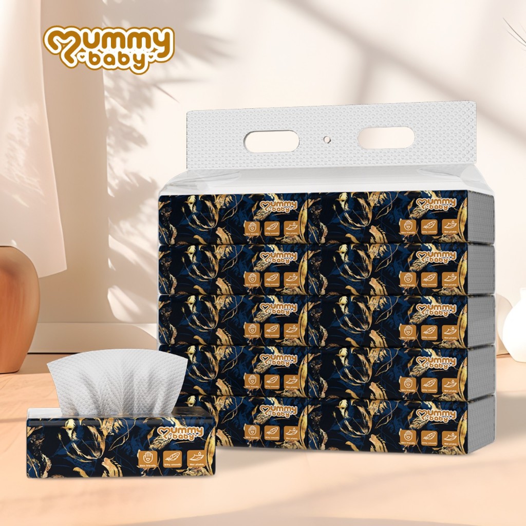 Mummy Baby 10 Pack 4-Layer Colorful Pattern Toilet Paper High Quality ...