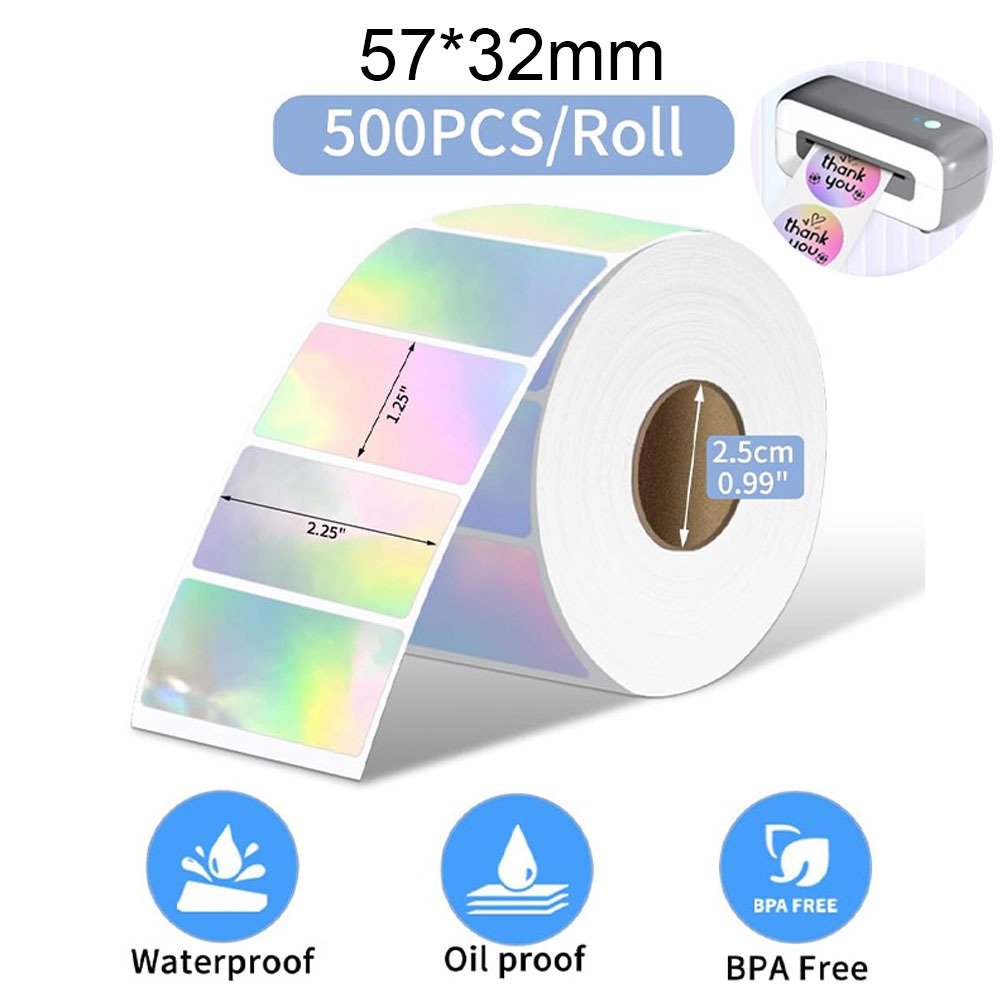PM-241BT Shipping Label Printer Label Sticker Round Label Square Label ...