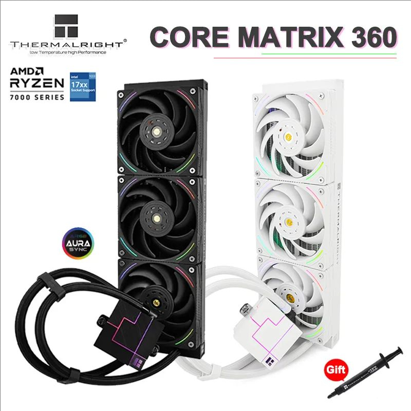 Thermalright CORE MATRIX 360 All-in-One CPU Water Cooling Radiator 12cm ...