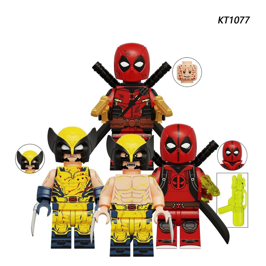 X People Super Person Figure Block Toys Wolverine Deadpool Building ...