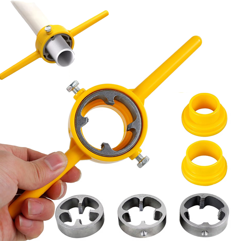 PVC Plastic Pipe Threading Making Tool Kit Water Pipe Thread Maker 1/2 ...
