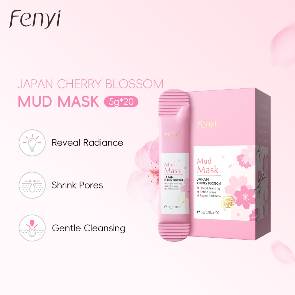 Fenyi Cherry Blossom Mud Mask Cleansing Blackhead Oil Control ...