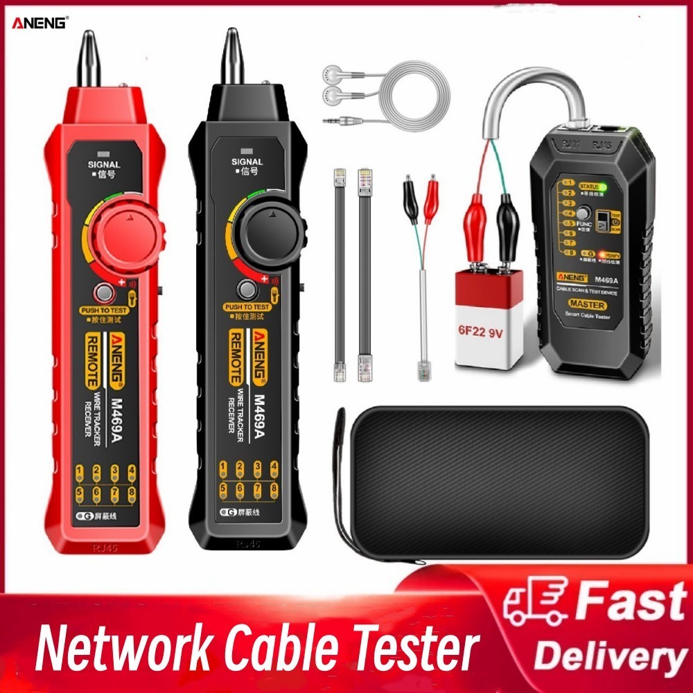 IN STOCK ANENG M469A Telephone Wire Tracker Tracer RJ11 RJ45 Network ...