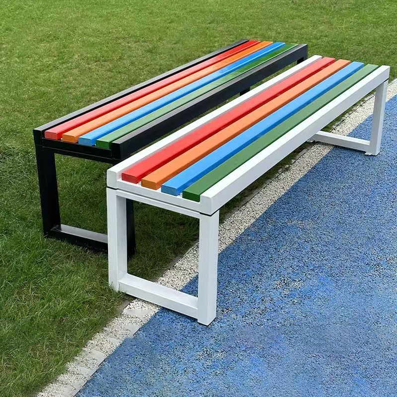 Outdoor solid wood bench seats park chairs ball halls shopping mall ...