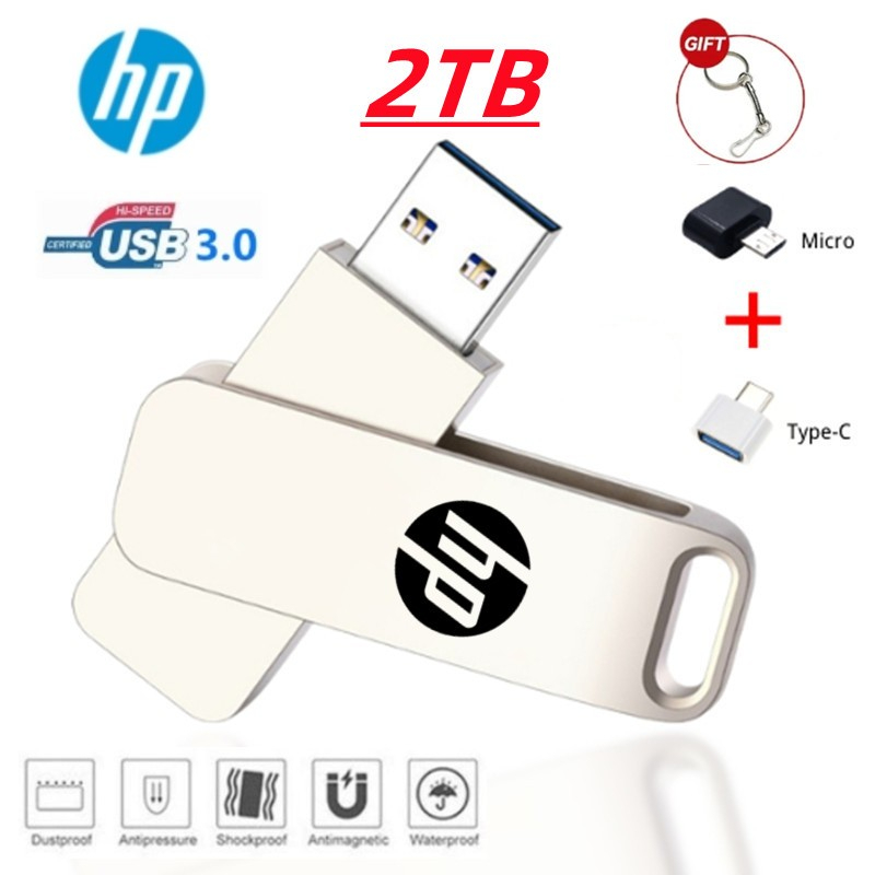 2TB USB3.0 Flash Memory Driver 1TB 512GB 256GB 128GB metal Pendrive for ...