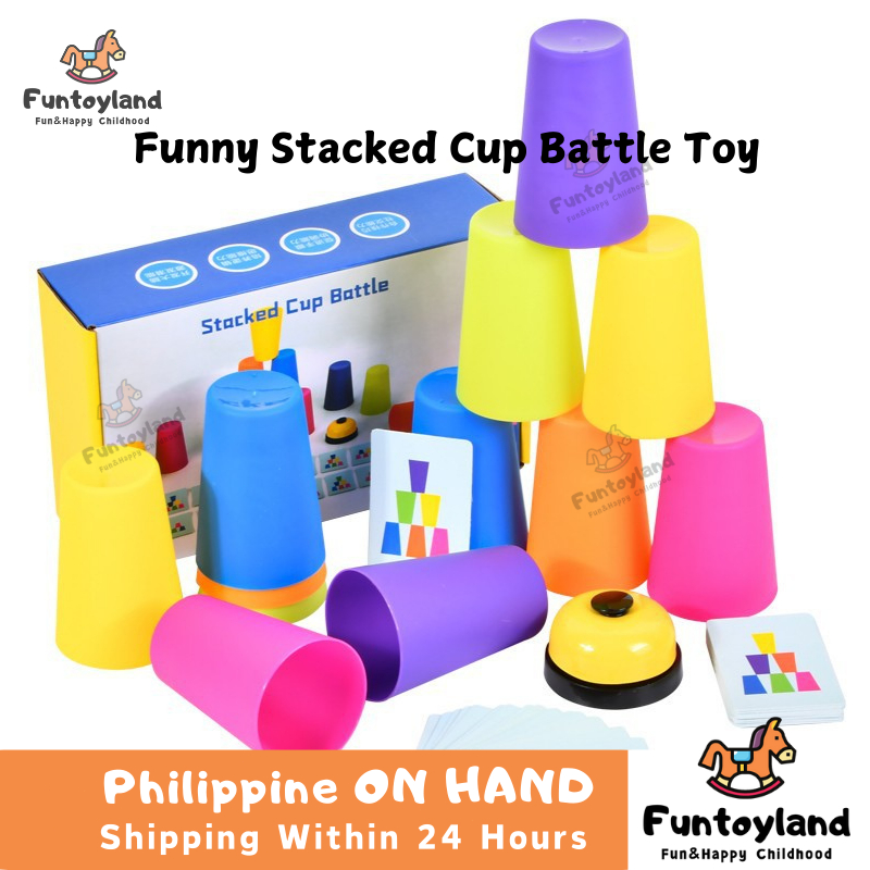Battle Stacked Cup Game Toy Montessori Early Educational Toys for Kids ...