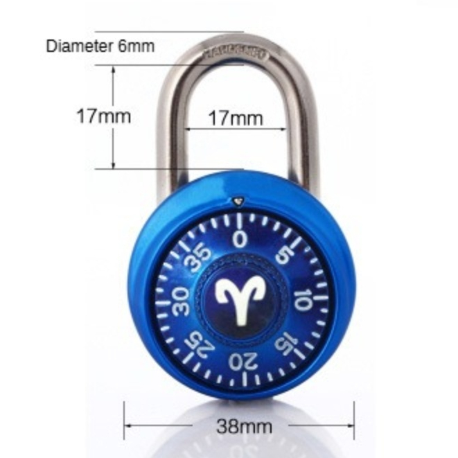 Mechanical Rotary Combination Portable Luggage Lock Mini Combination ...