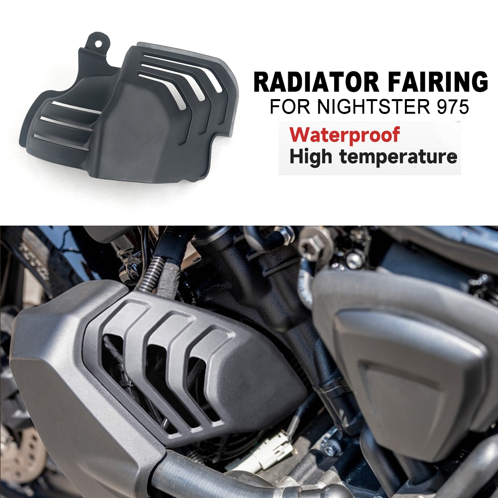 Motorcycle Fan Radiator Cover Fairing Hot Cooling Air Deflector Spoiler ...