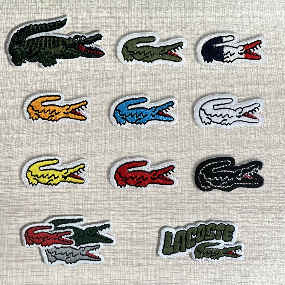 Crocodile Fashion Label Embroidered Cloth Sticker Clothing Clothing ...