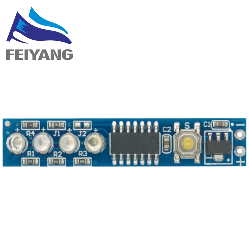 1S/2S/3S/4S 3.7V Lithium Battery Capacity Indicator LED Display Board ...