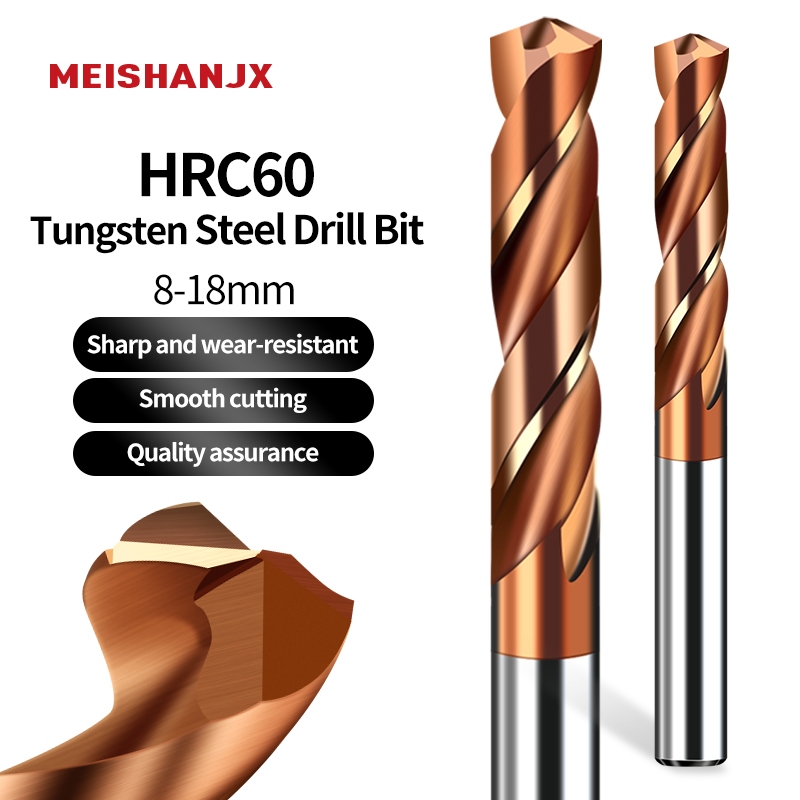 HRC60 Solid Carbide Drill Bit 8-18mm Tungsten Steel for Stainless Steel ...
